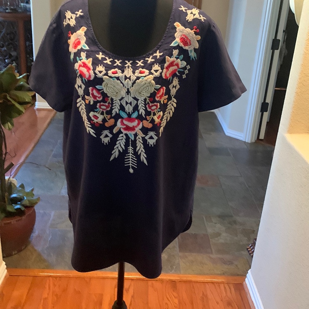 Gorgeous Johnny Was Linen Top With Incredible Embroid… - Gem
